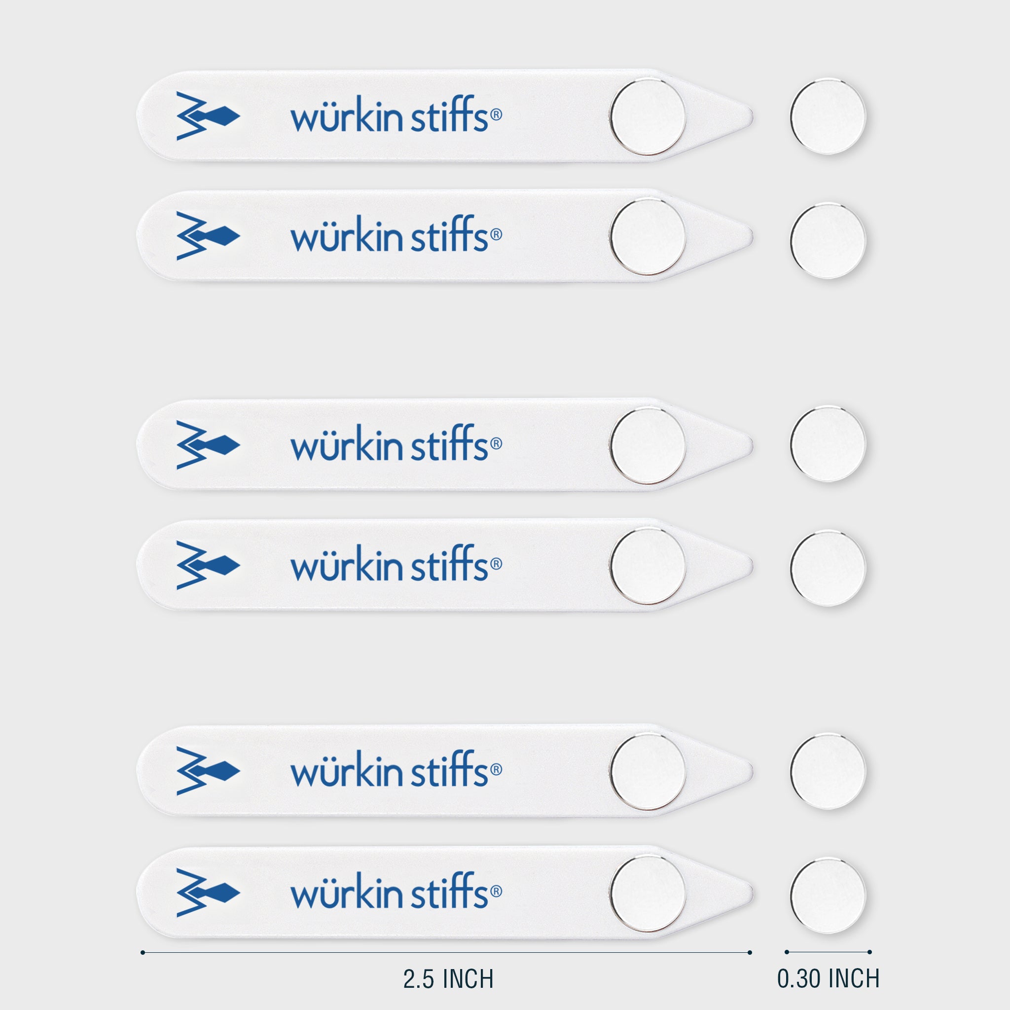 Wurkin Stiffs - Stiff-N-Stays Plastic Magnetic Collar Stays